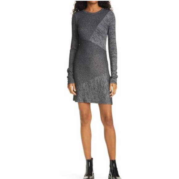 rag & bone | Dresses | Rag Bone Knit Tonal Blocked Mini Dress Xs | Poshmark